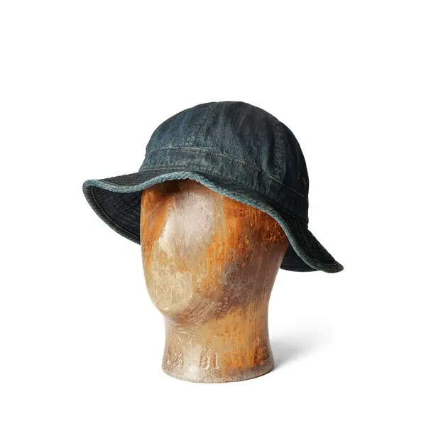 Ralph Lauren Indigo Denim Bucket Hat - Dark Indigo Wash | Editorialist